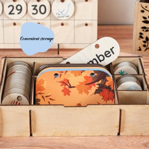 Montessori Calendar Toddlers Preschool Calendar Montessori Perpetual ...