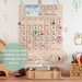 Montessori Calendar Wooden Calendar for Kids Montessori Circle Time ...