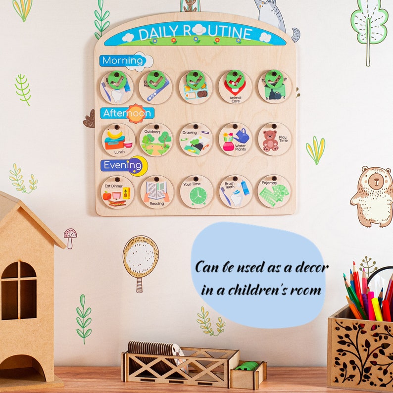 Tabla de actividades para niños, tabla de rutina diaria, planificador ...