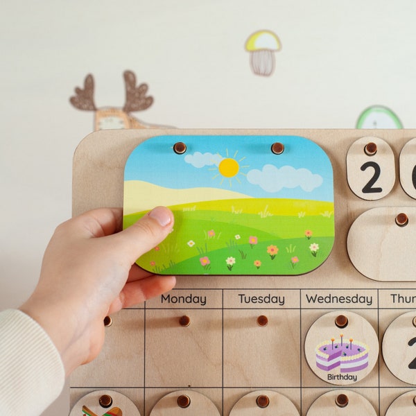 Montessori Calendar - Etsy