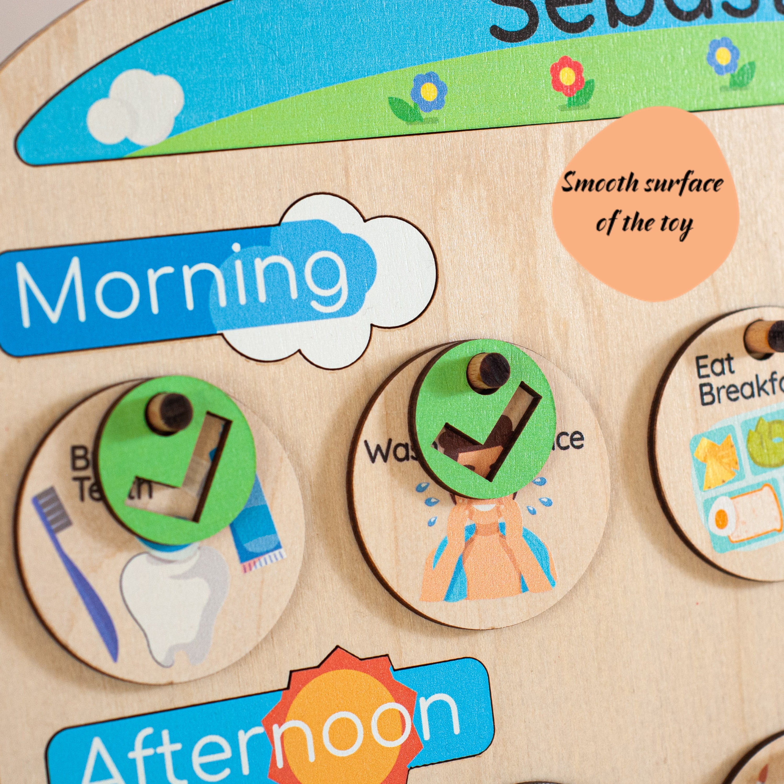 Kids Daily Planner Daily Routine Chart Montessori Wooden Toy Kids Daily ...