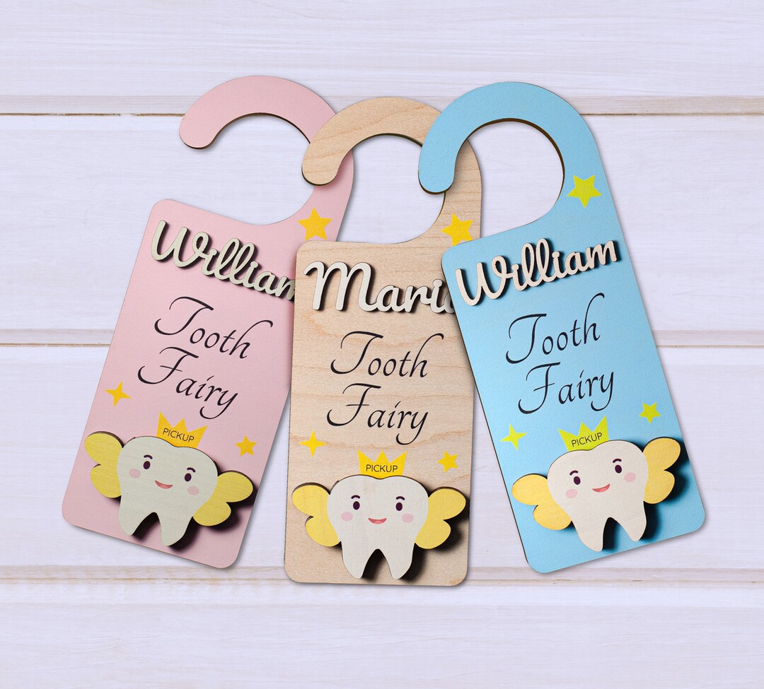 Tooth Fairy Door Kids First Tooth Personalized Gift Door Holder With ...