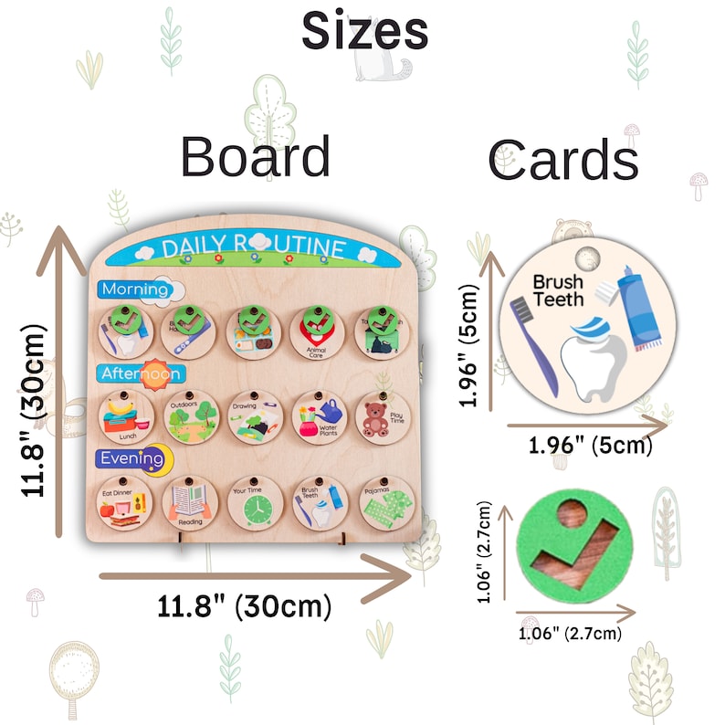 Montessori Kids Activity Board Daily Routine Chart Montessori ...