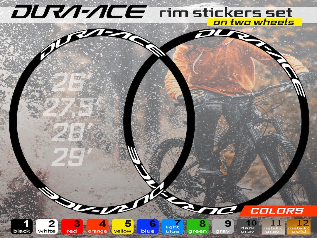 Custom Made DURA-ACE Bicycle Rim Stickers, Stickers on the Rim - Etsy