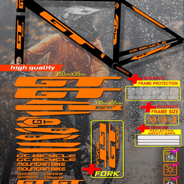 Gt Bicycle Decal - Etsy