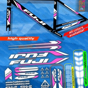 Custom Made Fuji Bicycle Stickers, Stickers on the Frame +fork - Etsy