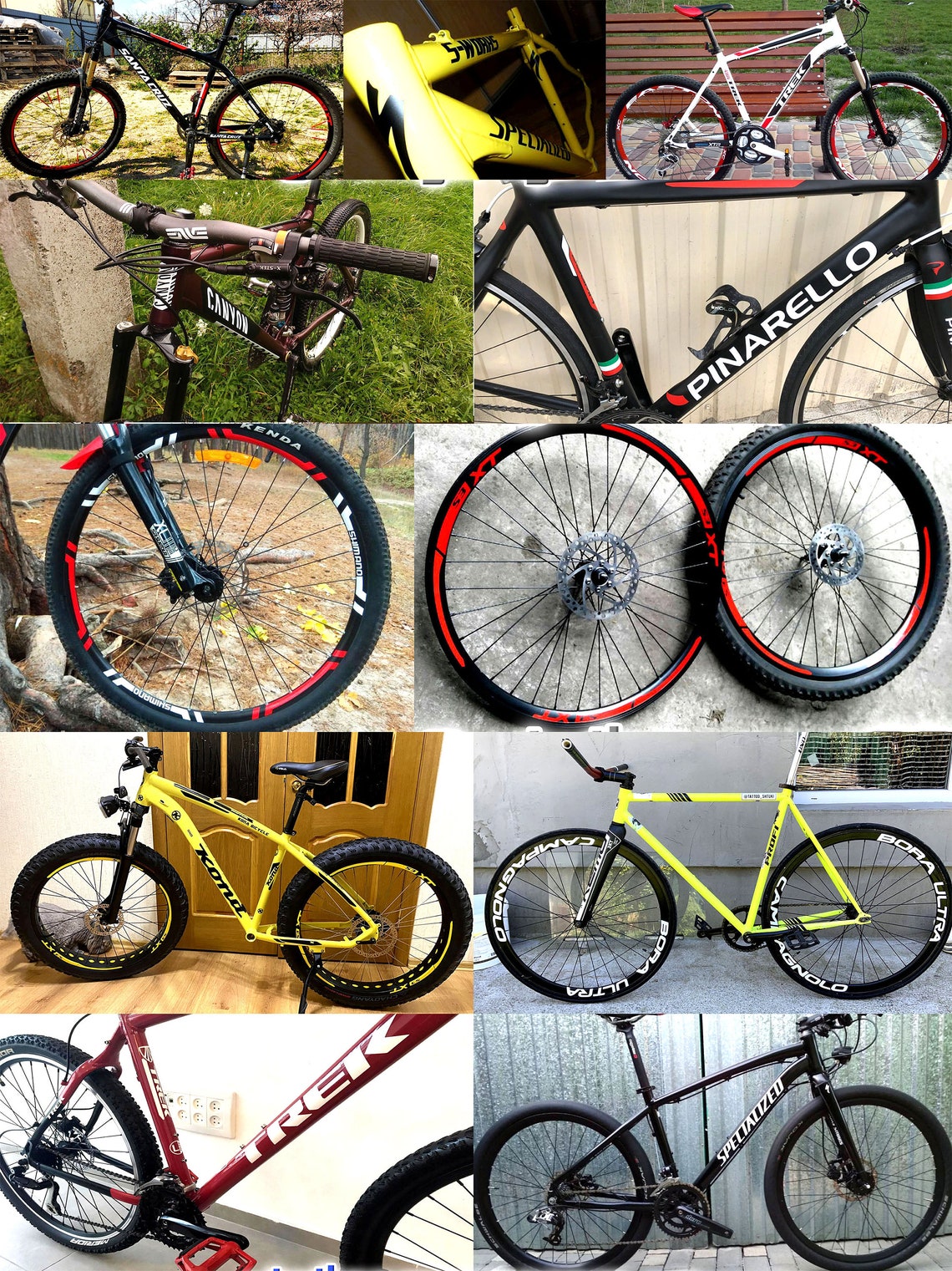 Custom Made FOCUS Bicycle Stickers, Stickers on the Frame +fork - Etsy