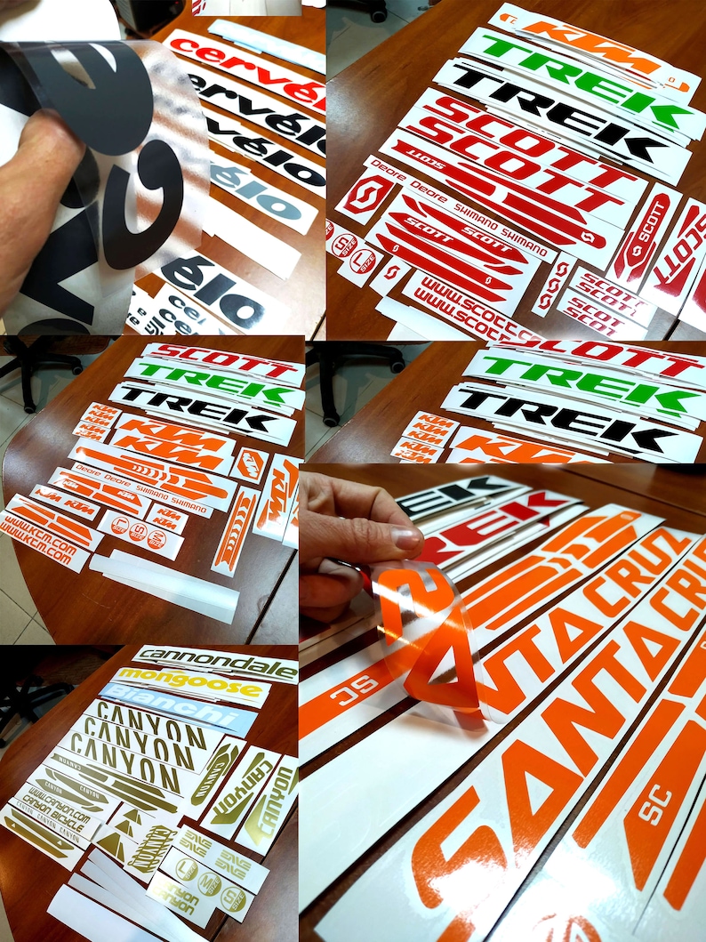 Stickers vélo B'twin sur mesure, stickers cadre + fourche - Etsy France