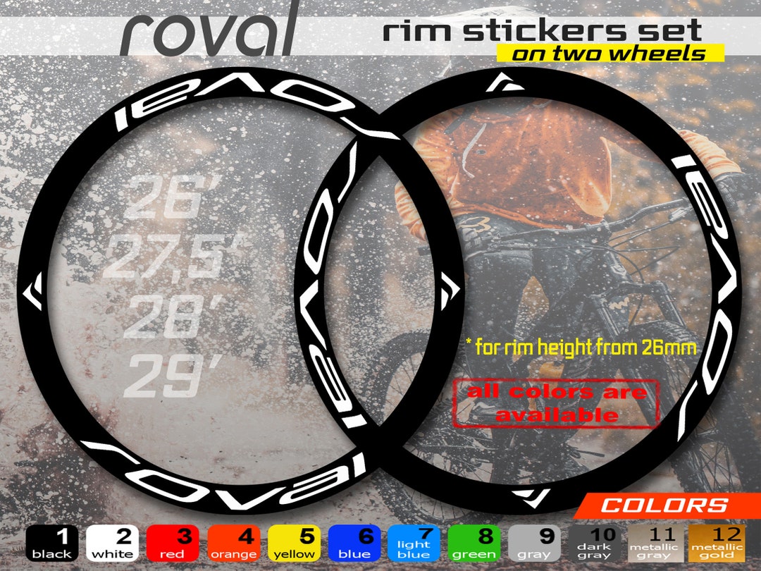 Custom Made ROVAL Bicycle Rim Stickers, Stickers on the Rim - Etsy