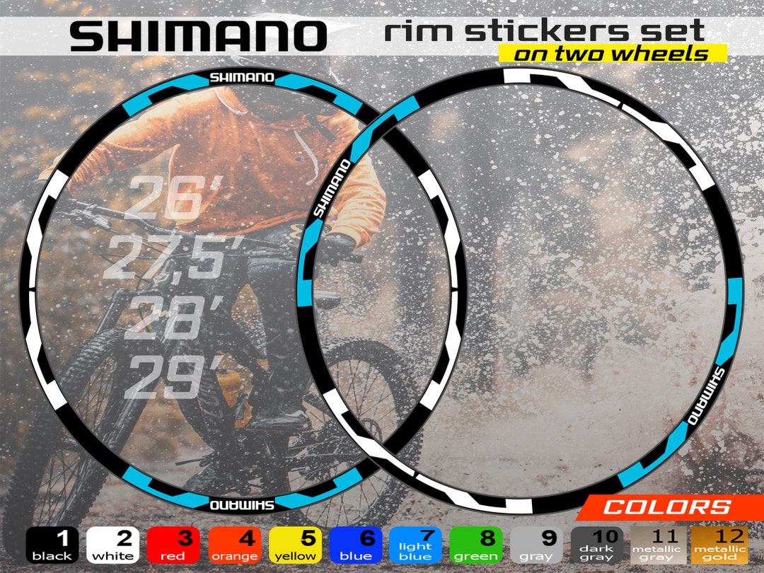 Custom Made Shimano Bicycle Stickers, Stickers on the Rim - Etsy