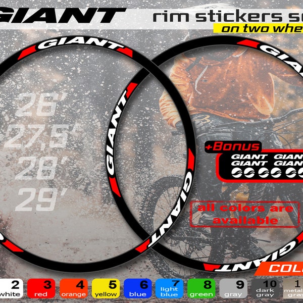 Bike Rim Stickers - Etsy