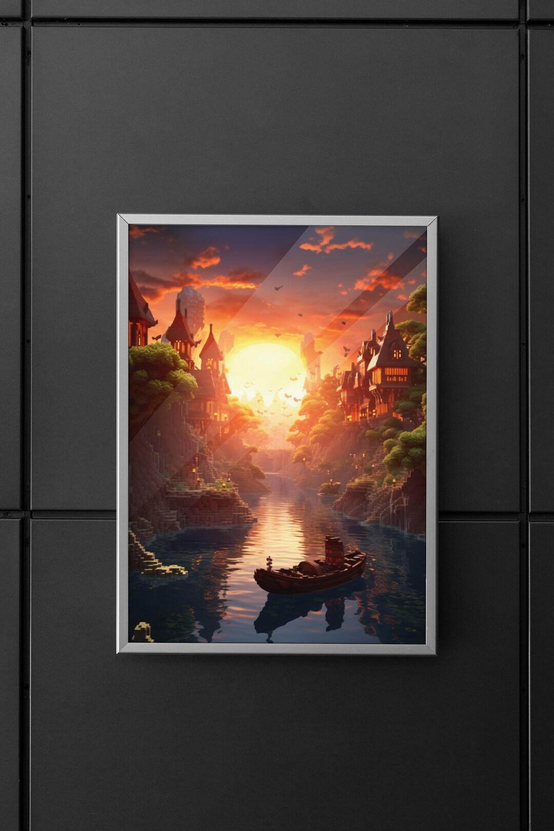 Stunning 4K Minecraft Art Print High-resolution Digital - Etsy