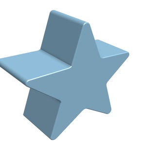 Star 3D Print File in STL Format - Etsy