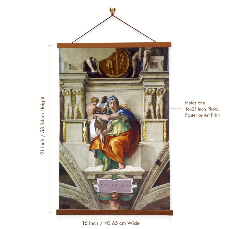 The Delphic Sibyl Legendary Prophetic Female Painting by Michelangelo ...