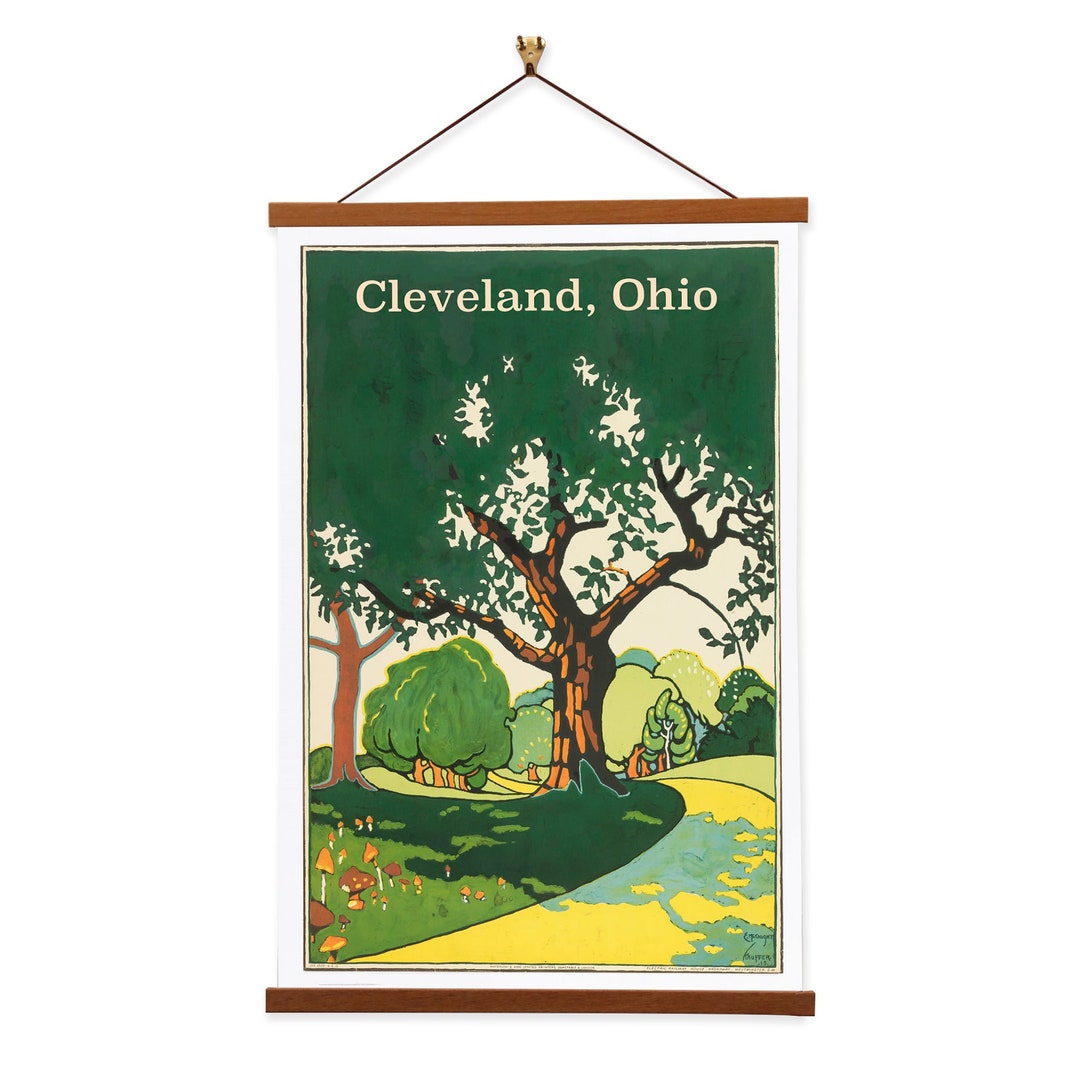 Cleveland Tree by Vintage Banners Poster - Etsy
