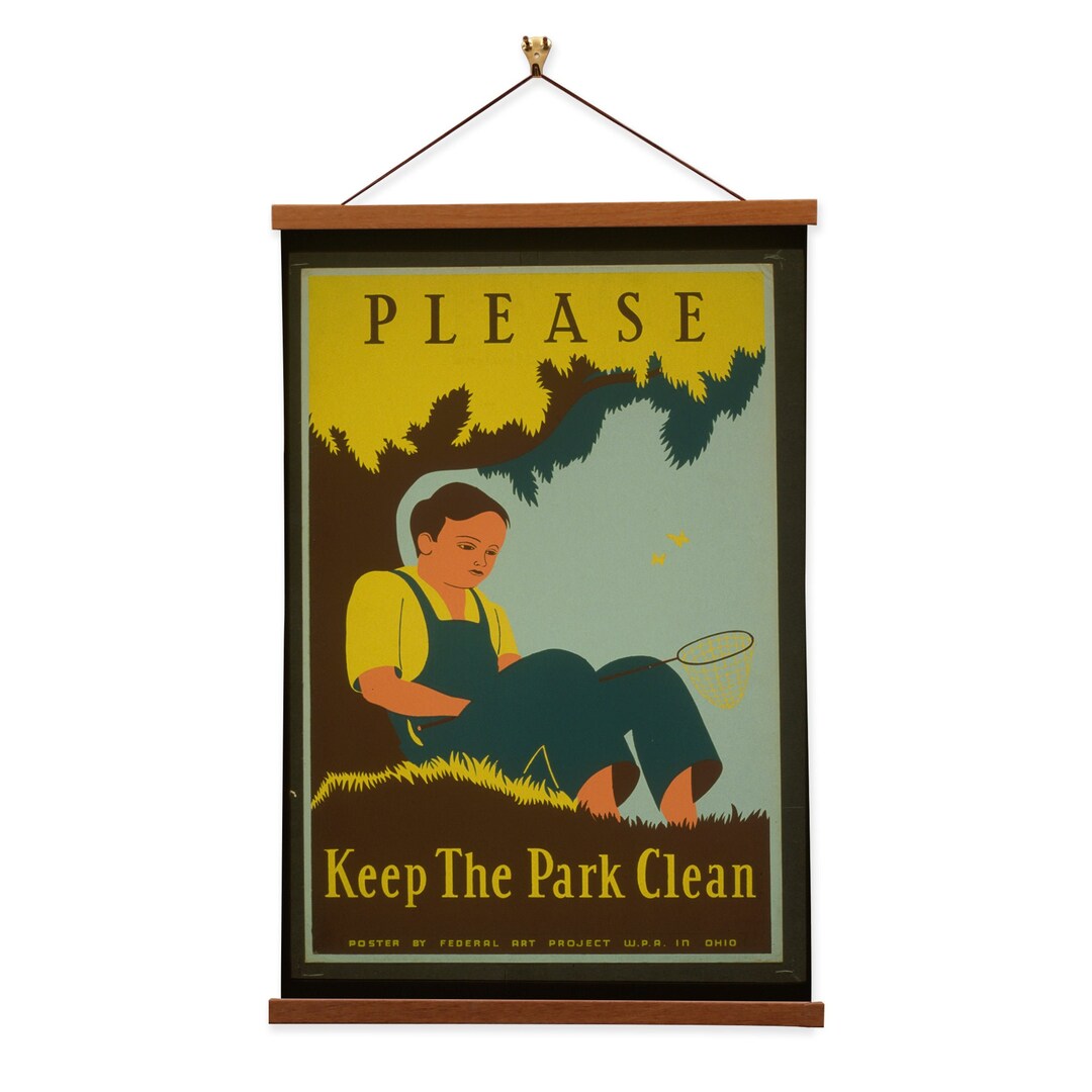 Please Keep the Park Clean by WPA Poster Collection - Etsy