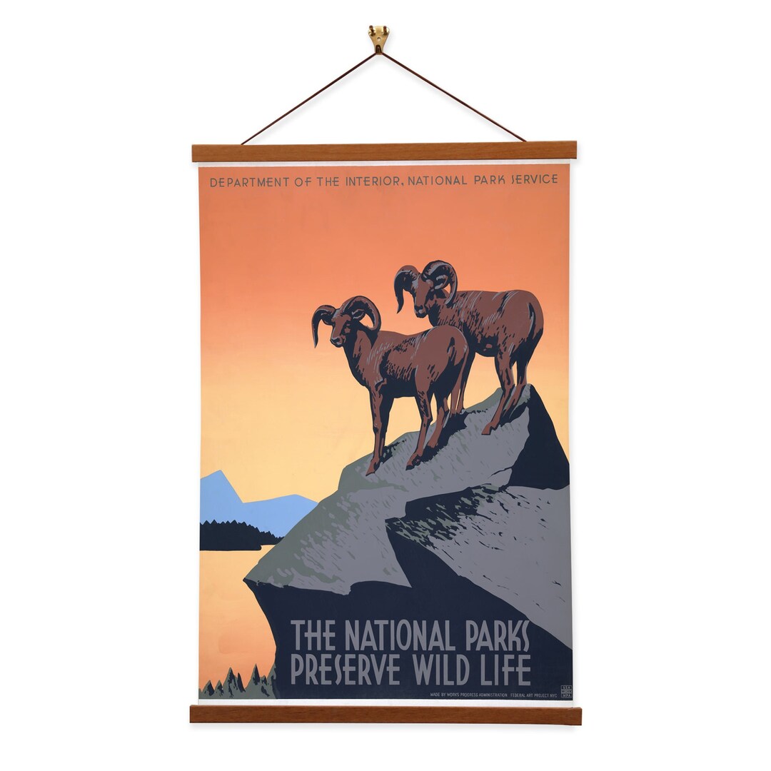 The National Parks, Preserve Wild Life by Work Projects Administration ...