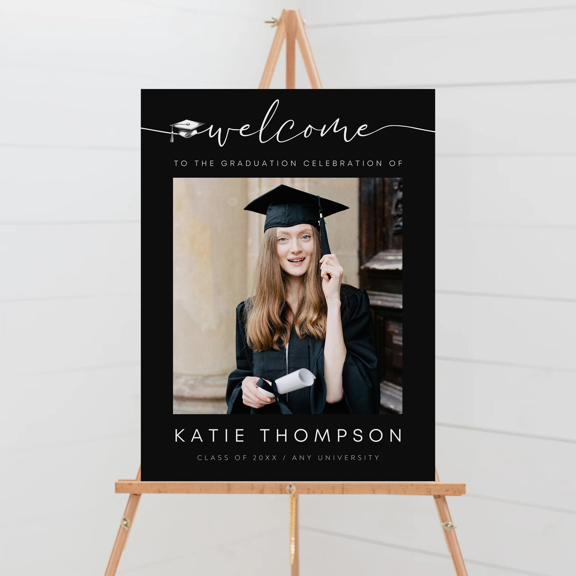Graduation Welcome Sign Template, Photo Graduation Welcome Poster ...