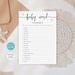 Baby Word Scramble Game, Baby Shower Games, Editable Baby Word Scramble ...