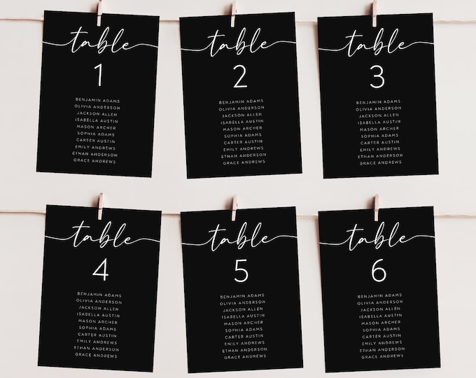 3x5 Terracotta Wedding Seating Chart Template, Terracotta Table Seating ...