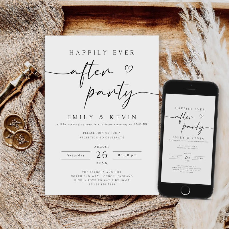 Invitation for Elopement - Etsy UK
