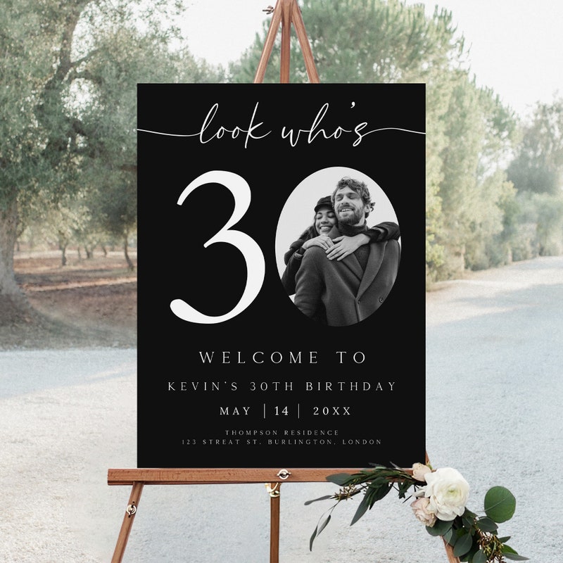 30th Birthday Sign - Etsy