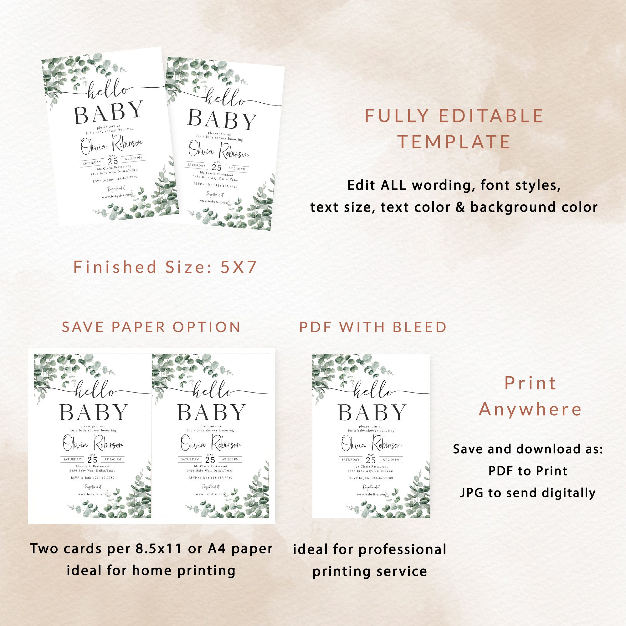 Editable Cowboy Birthday Invitation, Wild West Birthday Invite, Western ...