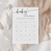 Editable Bingo Card, Baby Bingo Template, Baby Bingo Cards, Printable ...