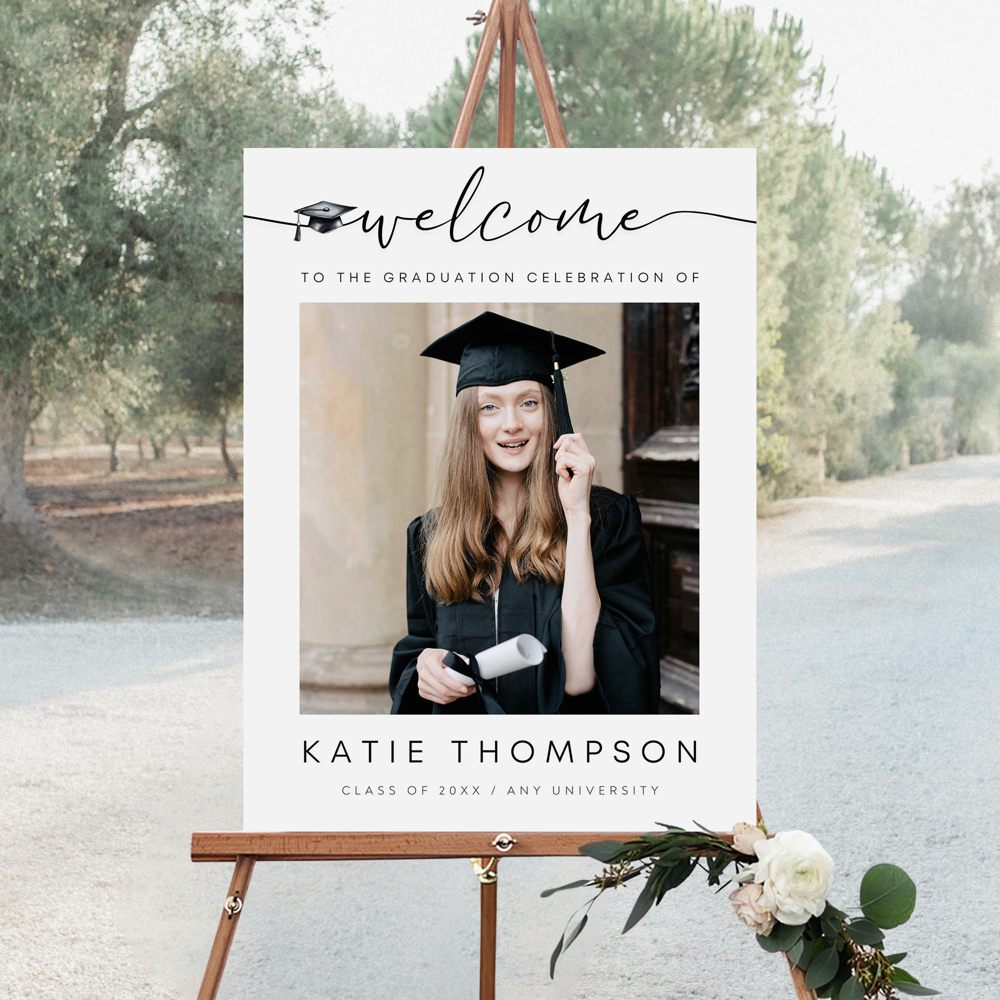 Graduation Welcome Sign Template, Photo Graduation Welcome Poster ...