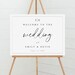 Wedding Welcome Sign, Welcome to Our Wedding Poster, Script Welcome ...