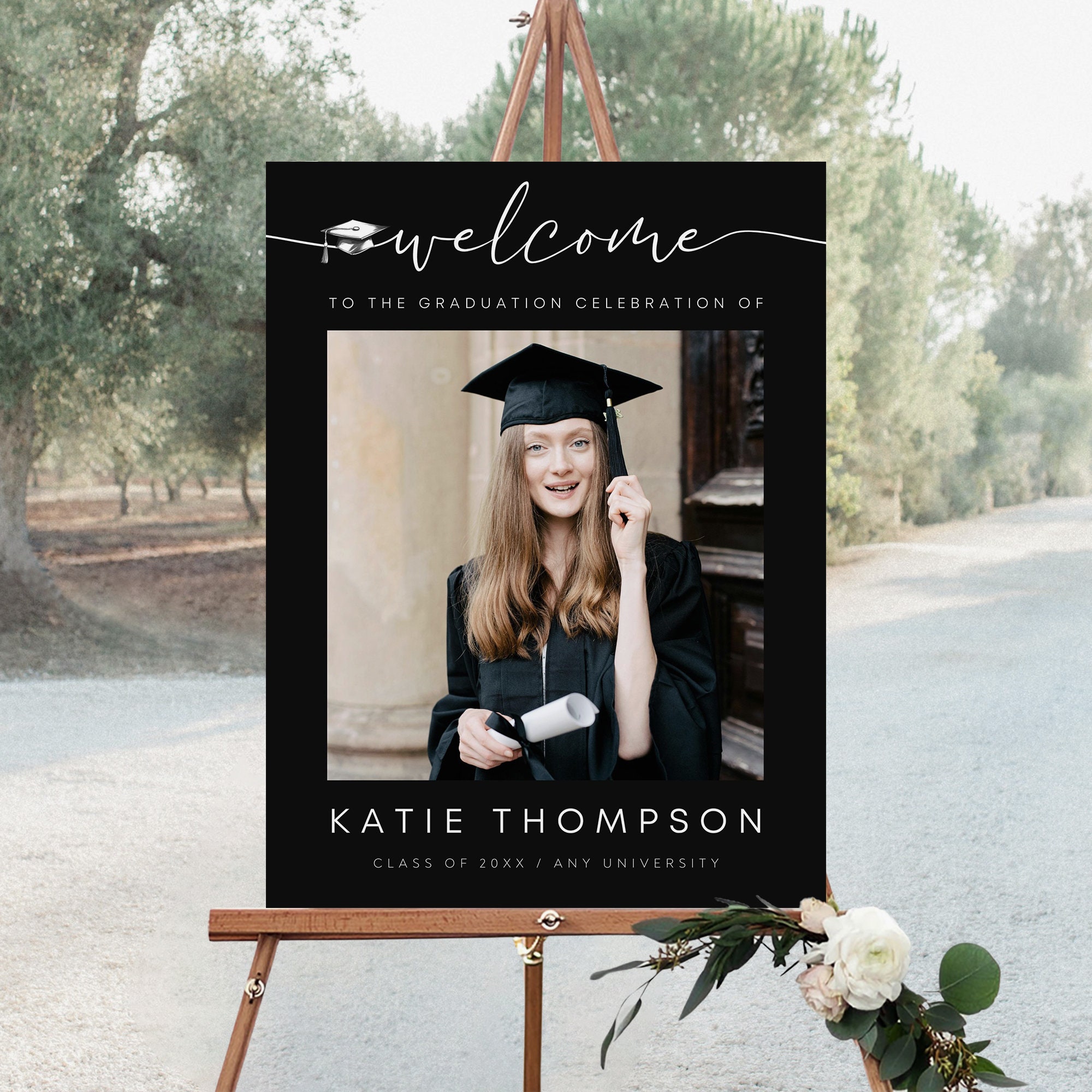 Graduation Welcome Sign Template, Photo Graduation Welcome Poster ...