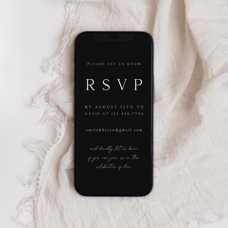 Animated Wedding Save the Date Video, RSVP Program (canva Template) - Etsy
