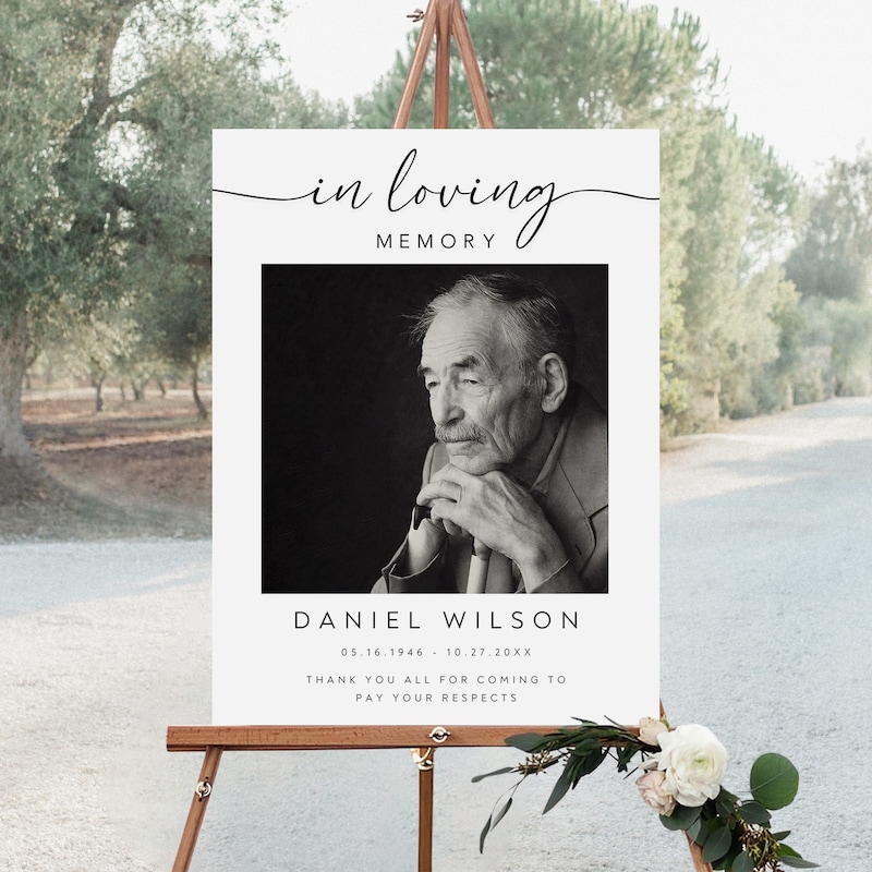 Funeral Memorial Posters - Etsy