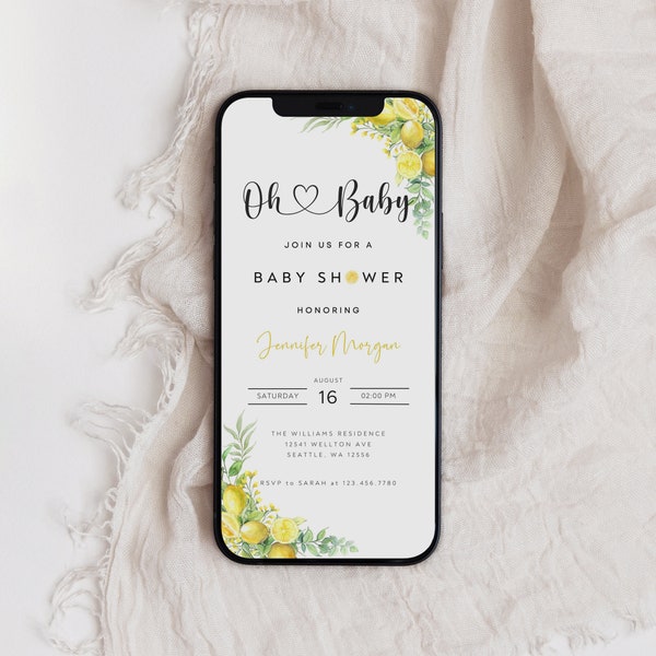 Virtual Baby Shower Invitation - Etsy