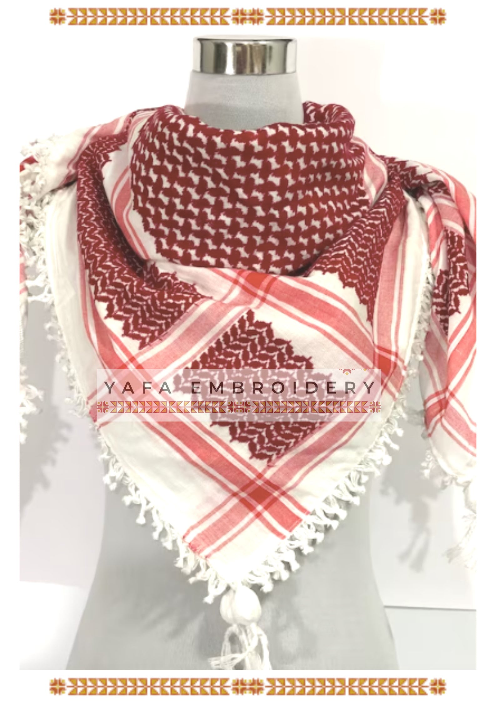 Shemagh Keffiyeh Arab Scarf Palestine Shami Kufiya Arafat Hatta Cotton ...
