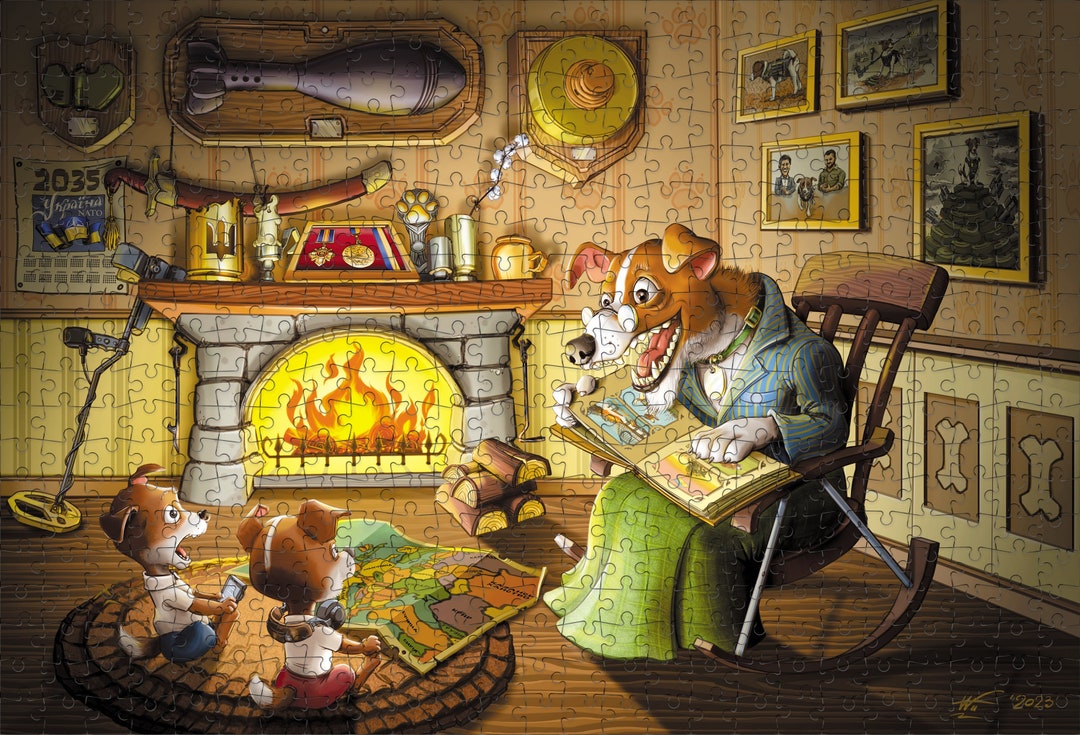 Jigsaw Puzzles «retired Dog Patron» 500 Pieces - Etsy