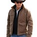Classic Brown Quilted Cotton Ranch Jacket Inspired by Western Style - Etsy