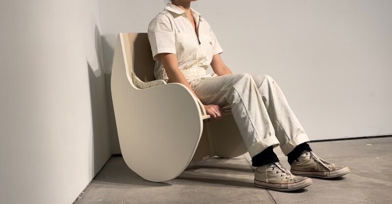 Handmade Wooden Corner Rocking-chair - Etsy