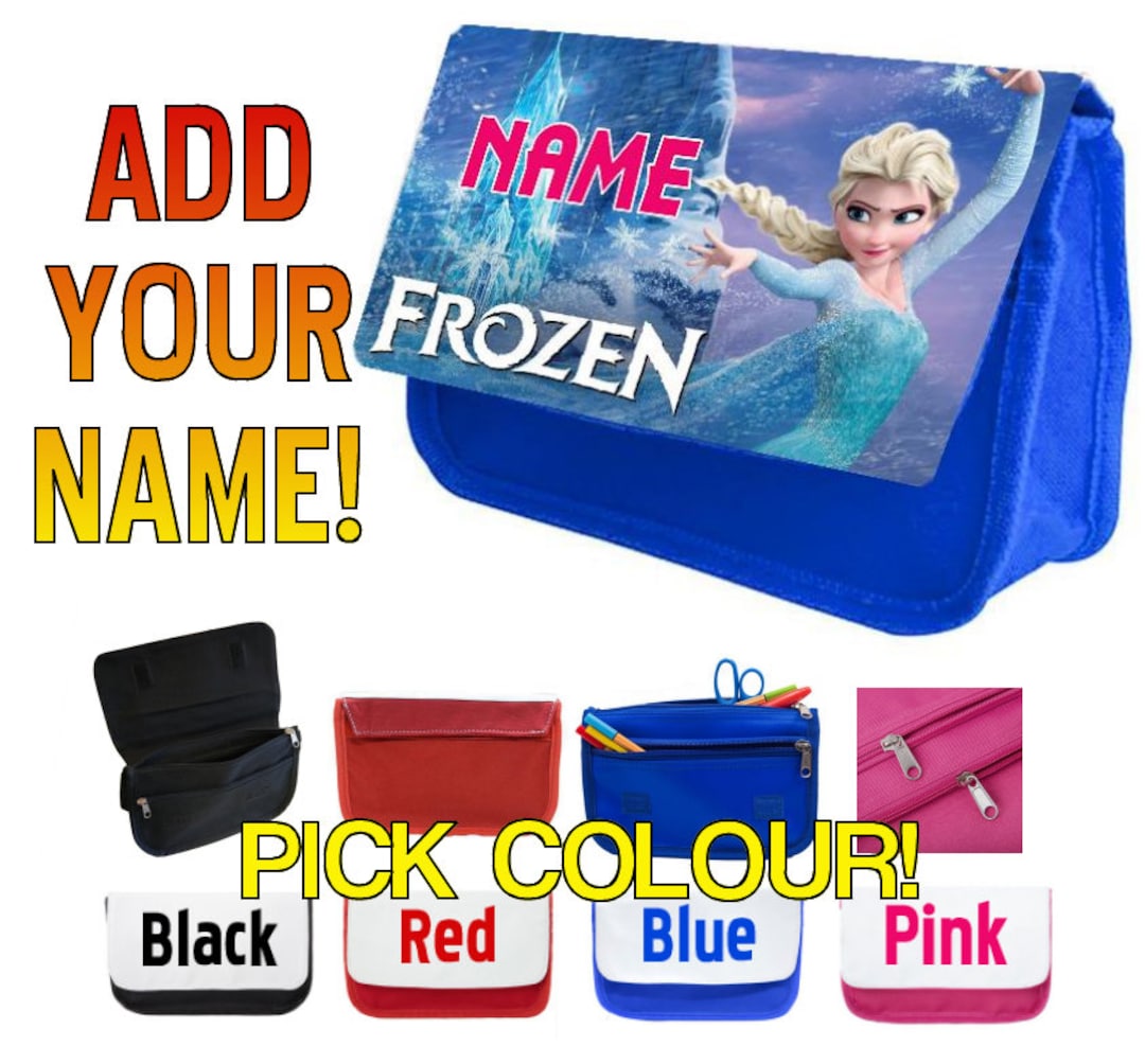 PERSONALISED (custom) Frozen Elsa Pencil Case Bag - School Kids ...
