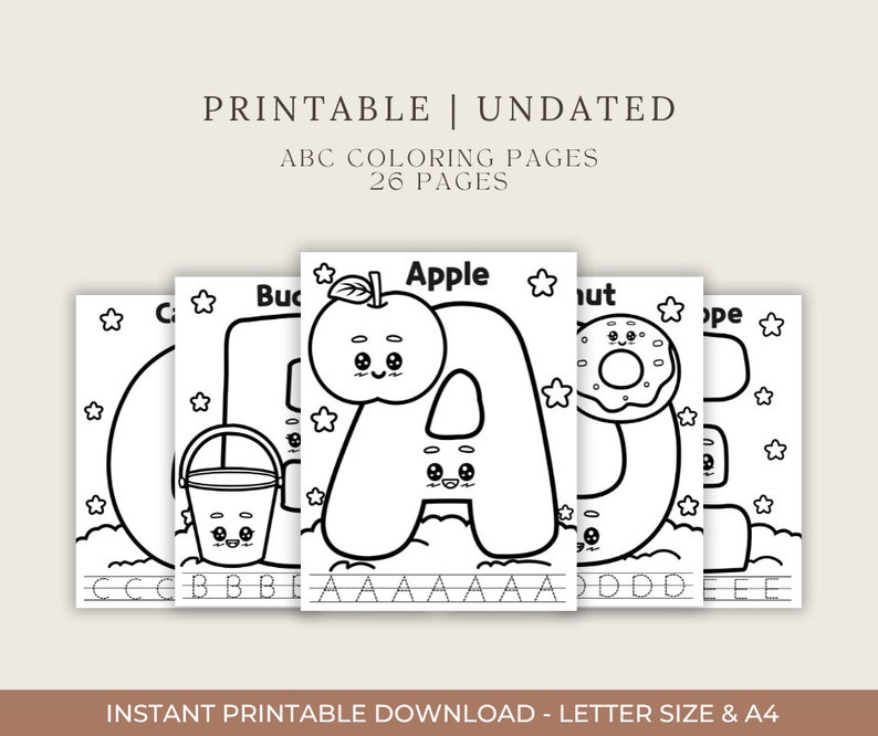 ABC Coloring Pages, Kids Artwork, Preschool Printables, Kids Worksheets ...