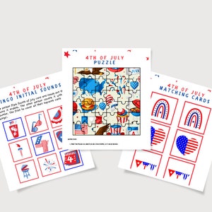 4th of July Worksheets, Independence Day Activities, Patriotic Kid's ...