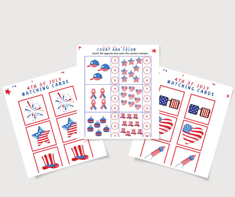 4th of July Worksheets, Independence Day Activities, Patriotic Kid's ...