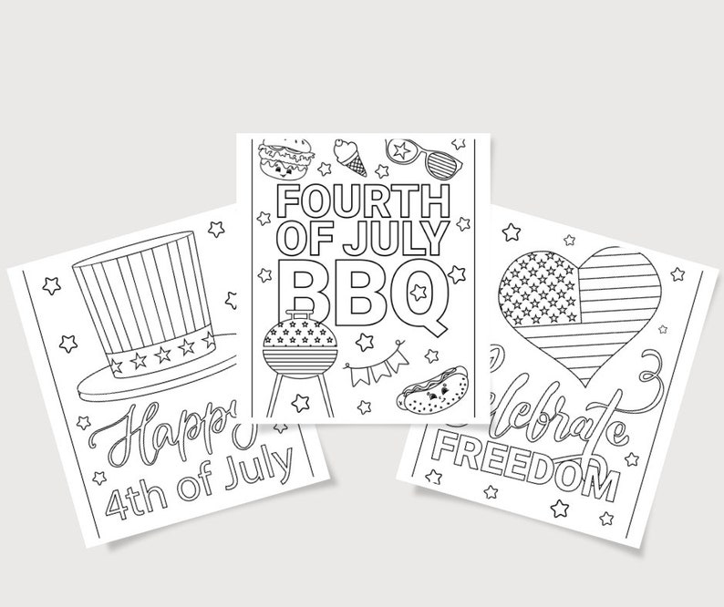 4th of July Coloring Pages, Independence Day Activities, Patriotic Kid ...