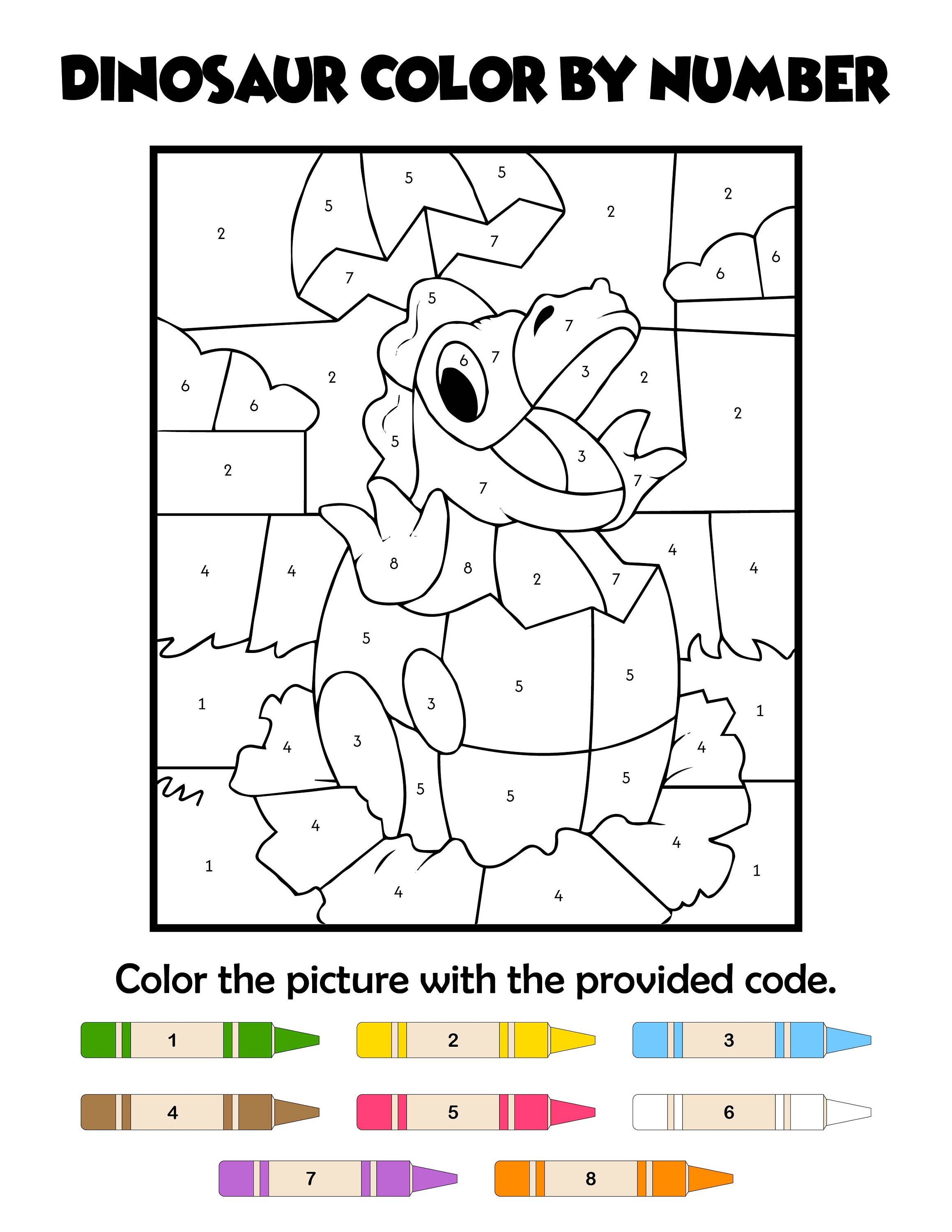 Dinosaur Coloring Pages, Kids Artwork, Toddler Printables, Kids ...