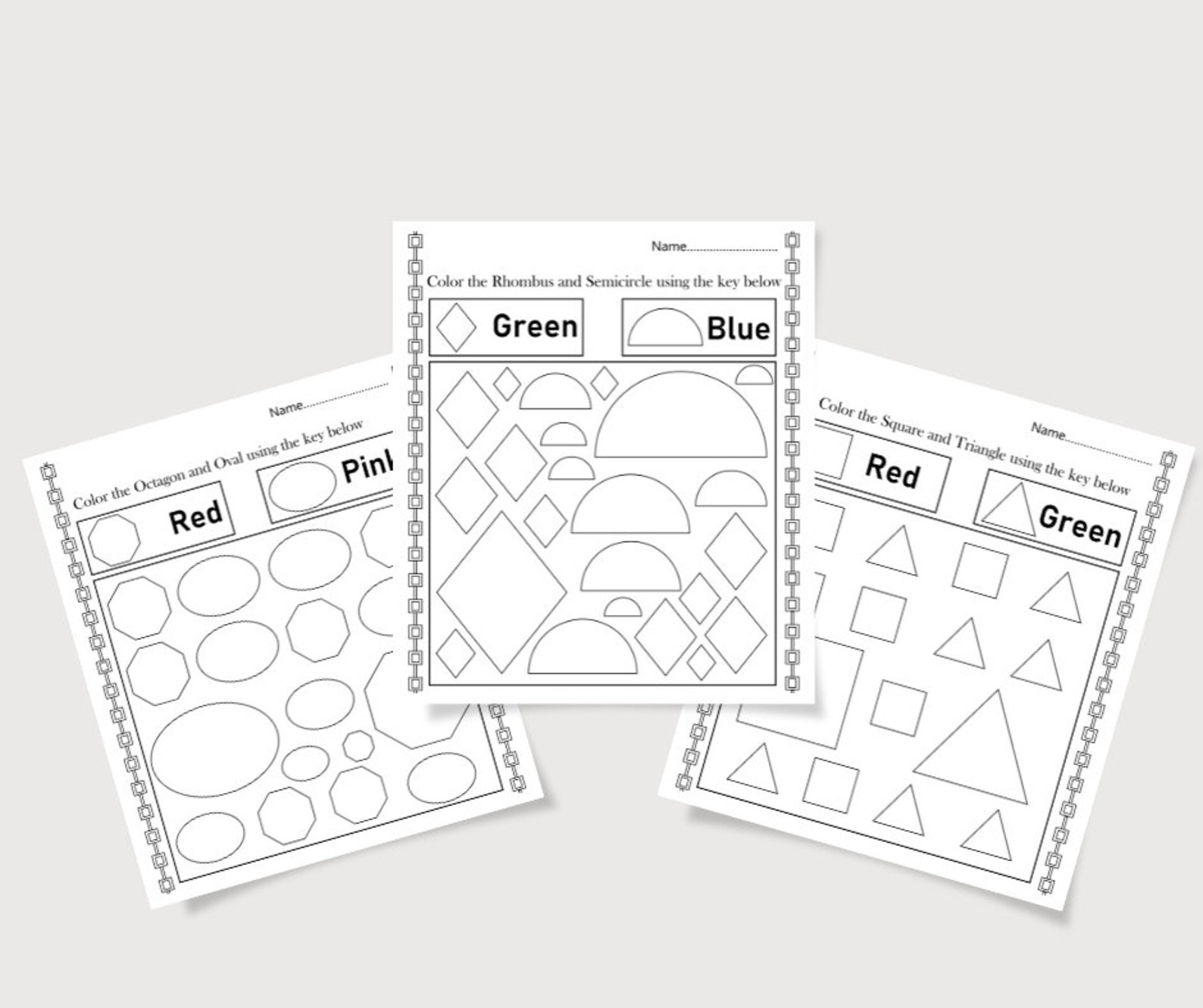 Kindergarten 2D 3D Shapes Activities, Toddler Learning Printables ...