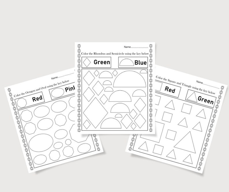 Kindergarten 2D 3D Shapes Activities, Toddler Learning Printables ...