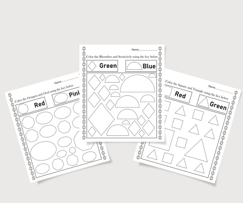 Kindergarten 2D 3D Shapes Activities, Toddler Learning Printables ...
