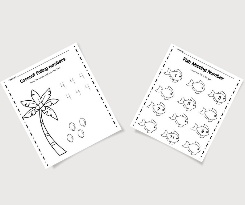 Toddler Learning Activity Sheets, Preschool Printables, Educational ...