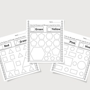 Kindergarten 2D 3D Shapes Activities, Toddler Learning Printables ...