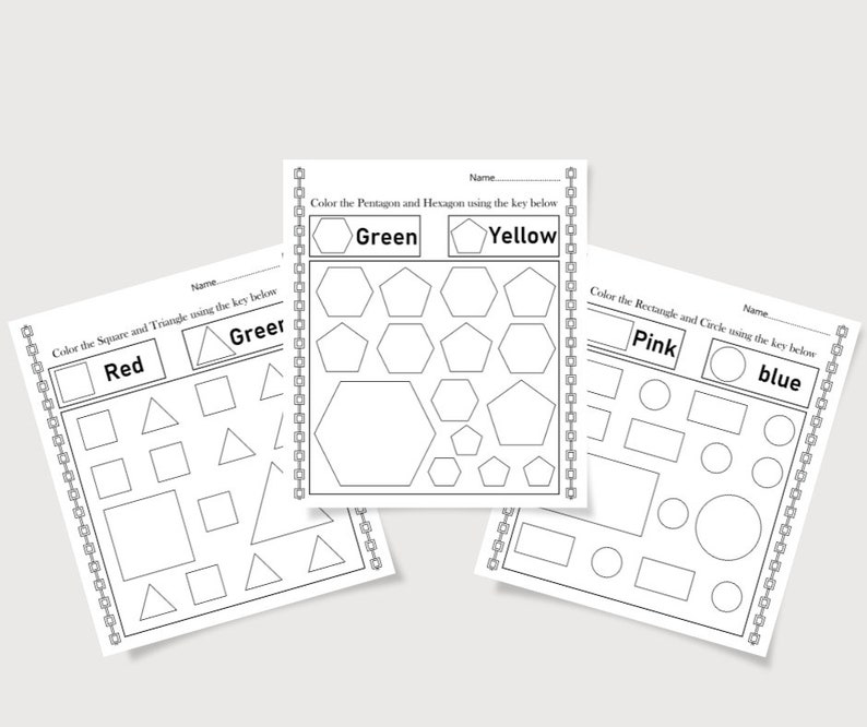 Kindergarten 2D 3D Shapes Activities, Toddler Learning Printables ...